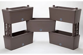 Bama sada zavlažovacích truhlíků brick, hnědá