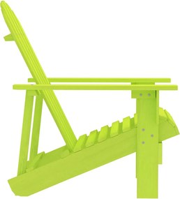 Zahradní židle Adirondack masivní jedlové dřevo zelená 315876