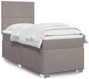 Box spring postel s matrací taupe 90x190 cm textil 3290340