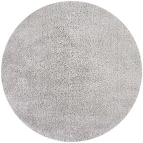Flair Rugs koberce Kusový koberec Shaggy Teddy Grey kruh ROZMĚR: 133x133 (průměr) kruh
