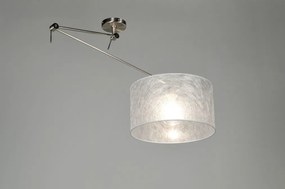 Závěsné designové svítidlo nad stůl Snap Light Silver Look