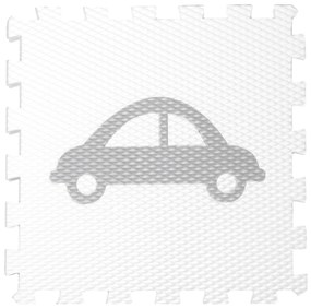 VYLEN Minideckfloor s autem Barevná kombinace: Světle šedý s bílým autem