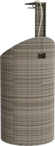 vidaXL Venkovní sprcha 100 x 100 x 241,5 cm polyratan a akácie [368214] Barva: Béžová