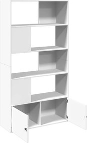 Knihovna bílá 100 x 36 x 189 cm kompozitní dřevo 3295324