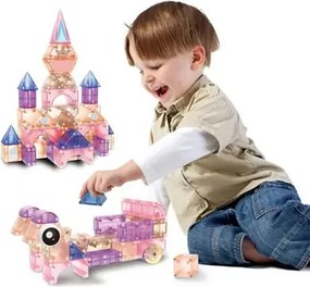 Magnetická stavebnice Zámek princezna / 66 dílků / plast / od 3 let