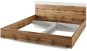 Ložnicový komplet GABRIELA NEW (postel 180x200 cm), dub wotan a bílá, bez komody