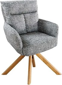 Designová otočná židle Maddison zelená / dub