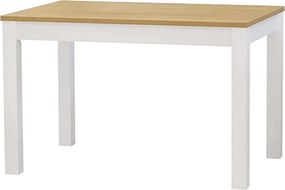 Jídelní stůl CASA MIA VARIANT | 140x80 cm | ROZKLÁDACÍ | bílá/dub hickory | TOP kvalita | VÝROBA ČR
