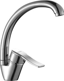 Kuchinox Madera, vysoká dřezová baterie h-246 s výtokem ve tvaru F, chromová, LAV-BQM_067D