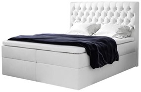 Expedo Čalouněná postel boxspring TOMIO + topper, 140x200, jasmine 20