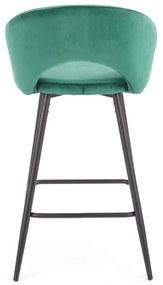Halmar Barová židle H96, tmavě zelená