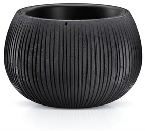 PROSPERPLAST Květináč - BETON BOWL Průměr: 14,4 cm, Barva: černý beton