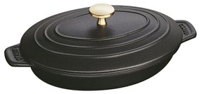 Staub litinový pekáč s poklicí oválný 23 cm/1 l černý, 40509-582