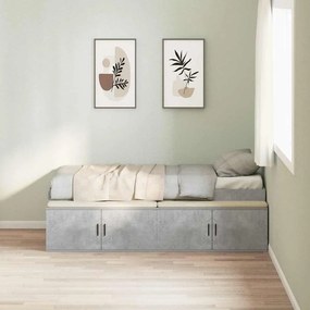 Rám postele Betonově šedá 80 x 200 cm Kompozitní dřevo 3335200