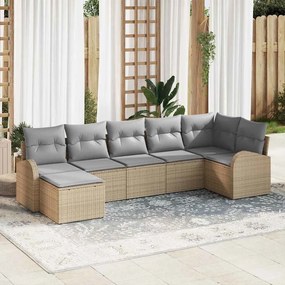Set pohovek 7 ks Béžová polyratan 3354799