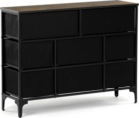 Komoda AUK-W2104 BK, mdf, vícebarevná (103 x 30) cm