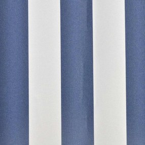 Náhradní plachta na markýzu modrá a bílá 450 x 300 cm polyesterová 143700
