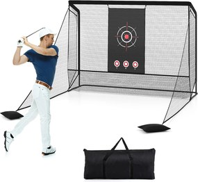 Costway Golfová síť Golfová tréninková síť s terčem – 326 × 305 × 225 cm