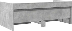 Válenda se zásuvkami bez matrace betonově šedá 90 x 190 cm 3280856