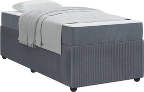Rám postele Tmavě šedá 90 x 200 cm textil 3398348