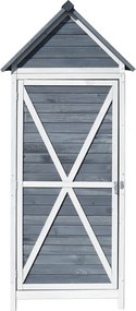 Zahradní skříně a úložné boxy Wiltec – 77 × 53 × 179 cm, šedá (52420)
