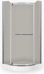 ELARIS DARK 80 cm Stříbrná Sklo RAUCH 195 cm 4520003