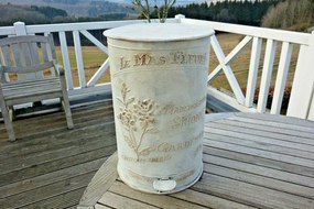 Clayre &amp; Eef Vintage nášlapný odpadkový koš - 29*35*45 cm