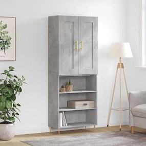 vidaXL Skříň highboard 69,5 x 34 x 180 cm kompozitní dřevo [3200061] Barva: Černá