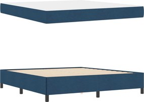 Postel s boxspringem Modrá 180 x 200 cm textil 3398884