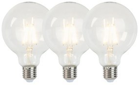 Sada 3 E27 stmívatelných LED žárovek G95 5W 470 lm 2700K