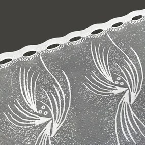 Vitrážová žakárová záclona 7044 - výška 40,60,90 cm , metráž