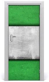 Samolepící fototapeta na dveře Zelená zeď 75x205 cm