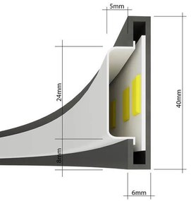 Závěsná lampa RIO 55 bílá 3000K