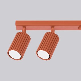 Sollux Lighting Stropní svítidlo KARBON 6L červený okr