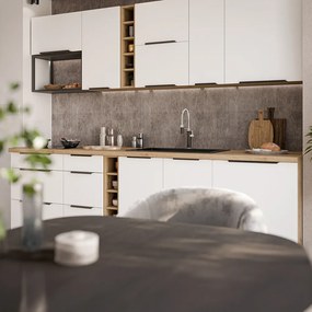 ARIA az | dolní skříňka 50 ZL 1F dřezová | 50 cm | ANTI FINGERPRINT povrch | artisan/bílá