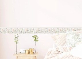 Samolepící bordura na zeď Jemný Květ | 5 m x 13.8 cm | DWB8485