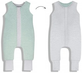 Sleepee Celoroční spací pytel s nohavicemi MÁTOVÝ z bavlny Zvolte rozměr: XS (6 - 12 měsíců)