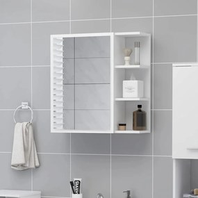 Koupelnová skříňka se zrcadlem bílá 62,5x20,5x64 cm kompozit