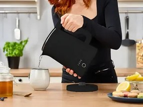 Lafe Double Wall černá / Rychlovarná konvice / 1,8 l / 1800 W / dvoust