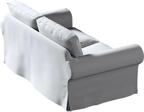 Potah na pohovku IKEA  Ektorp 2-místná, rozkládací, STARÝ MODEL barva šedá látka sametová