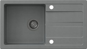 Šedý kuchyňský granitový dřez QUADRON TOM 111