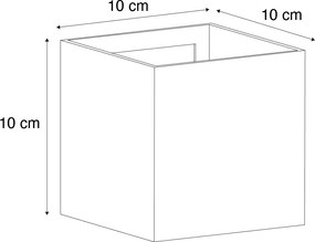 Skandinávské venkovní nástěnné svítidlo s dřevěným potiskem vč. LED IP54 - Edwin
