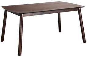 Jídelní stůl Edith (tmavé dřevo) (pro 6 osob). 1078696