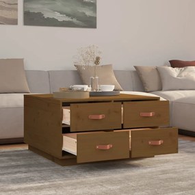 vidaXL Konferenční stolek 80x80x45 cm masivní borové dřevo [821520] Barva: Přírodní