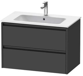 Duravit Ketho.2 - Umyvadlová skříňka 55x81x48 cm, 2 zásuvky, grafit mat K25263049490000