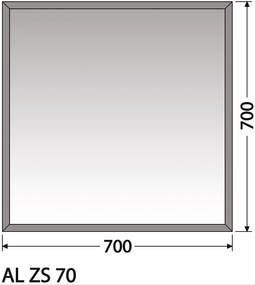 INTEDOOR zrcadlo bez osvětlení AL ZS 70