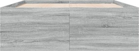 Rám postele šedý sonoma 120 x 190 cm kompozitní dřevo 3280956