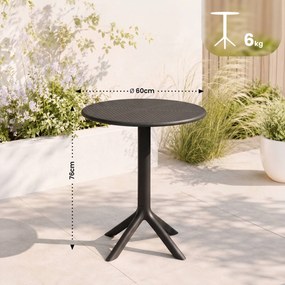 Stůl Lacota kulatý 60 cm – černá