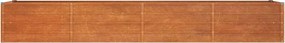 Zahradní vyvýšený záhon rezavý 320 x 80 x 45 cm cortenová ocel 151962