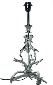Stříbrná stolní lampa s dekorem parohů - 23*23*60cm